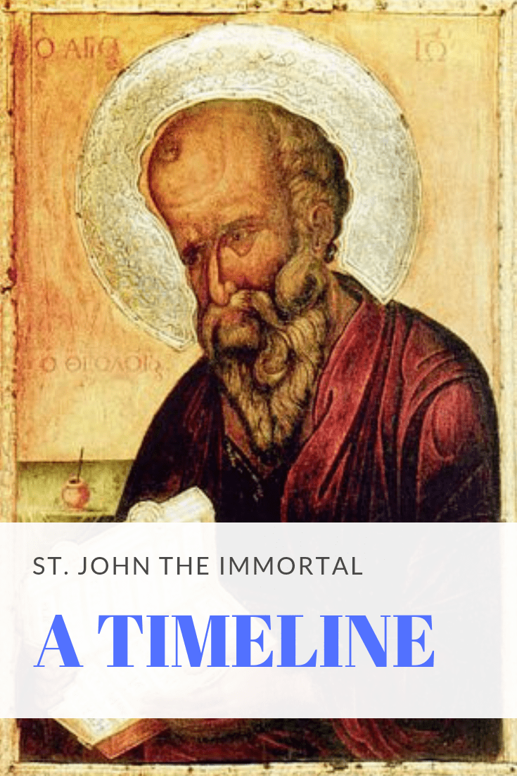 Timeline of Saint John’s Life | The Last Temptation of John